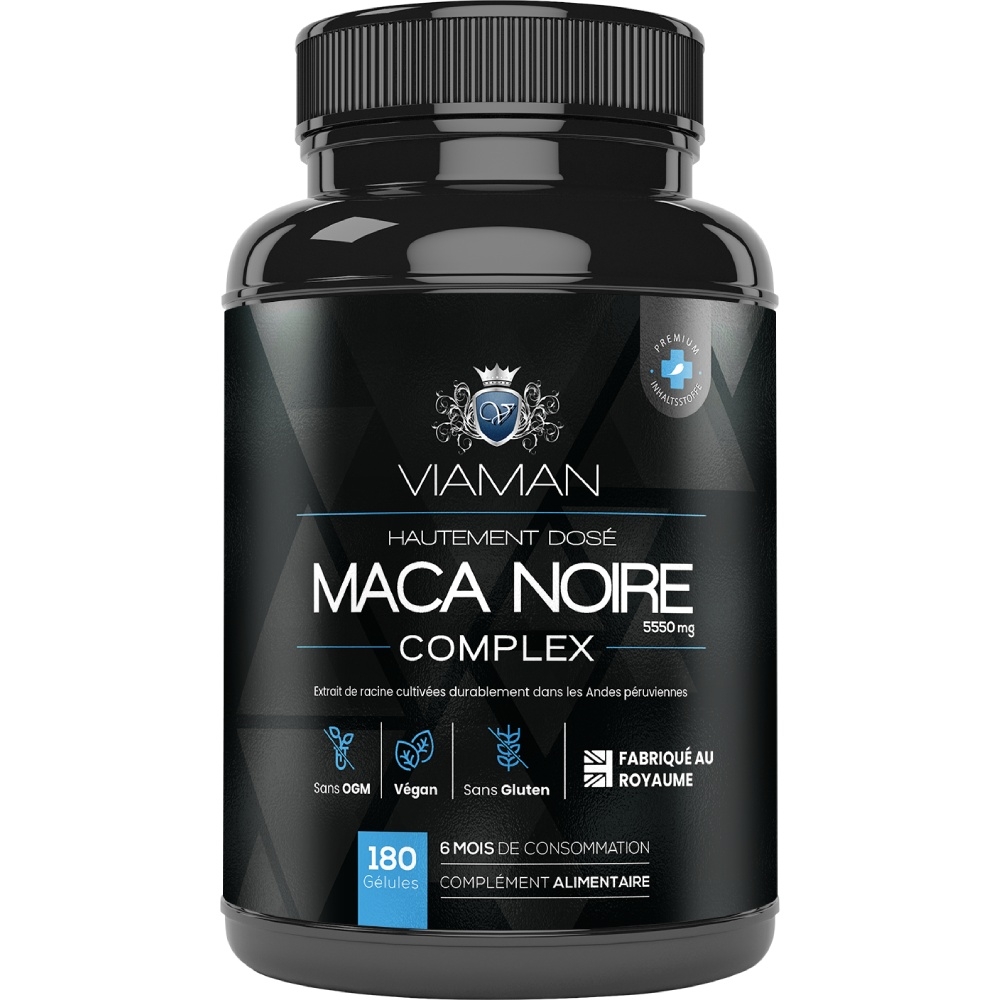 Complexe de Maca Noire en Gélules | Viaman
