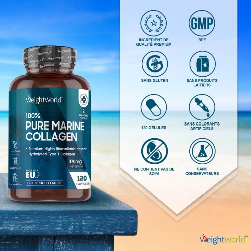 Collagène Marin Pur | Compléments Puissants | 1755mg
